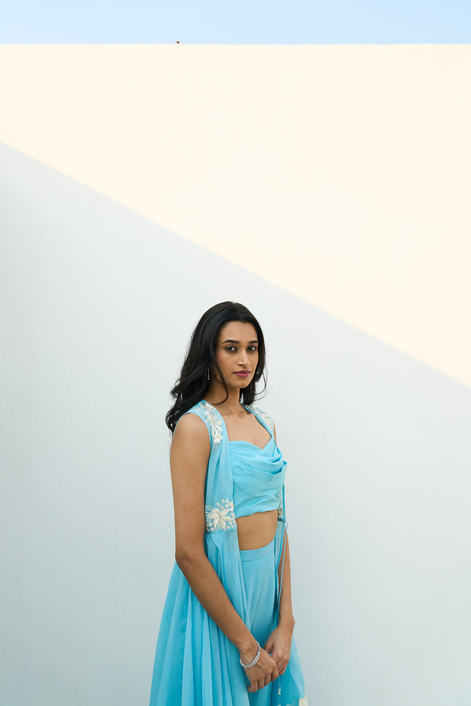 Chantae Jacket set - French Sky – Issa Studio